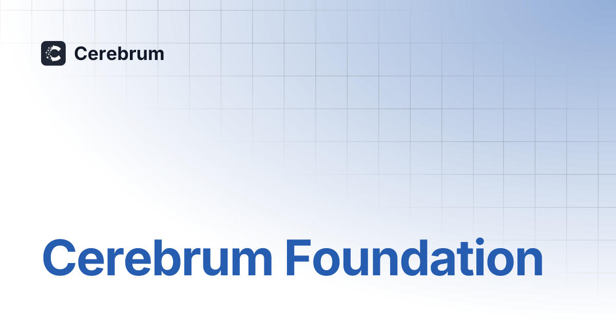 Cerebrum Foundation | Cerebrum